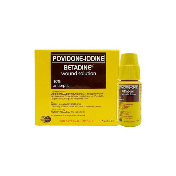 BETADINE Povidone-Iodine 10.0% Solution 7.5ml price in the Philippines | MedsGo Pharmacy